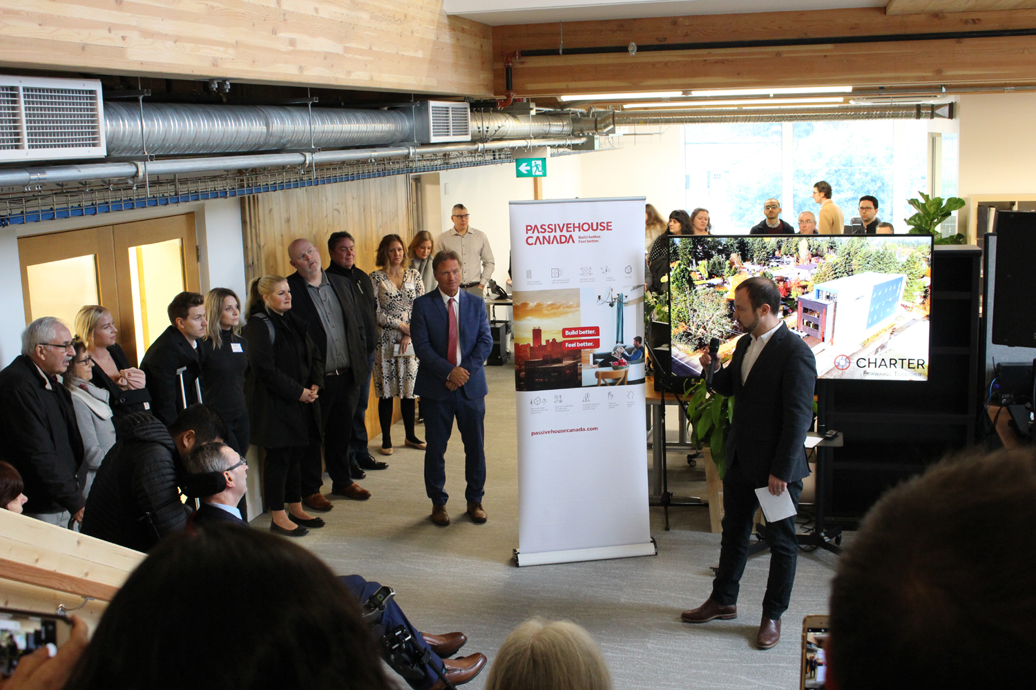 Charter Telecom opens their new passive house office building - Island ...